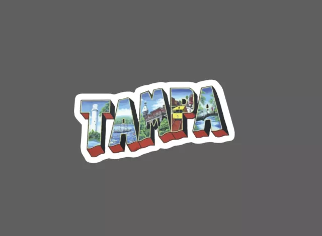 Tampa Sticker Florida Ocean Waterproof Sticker Phone Decal Water Bottle ...