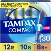Tampax Pearl Tampons with LeakGuard Braid, Regular Absorbency, 100 Ct ...