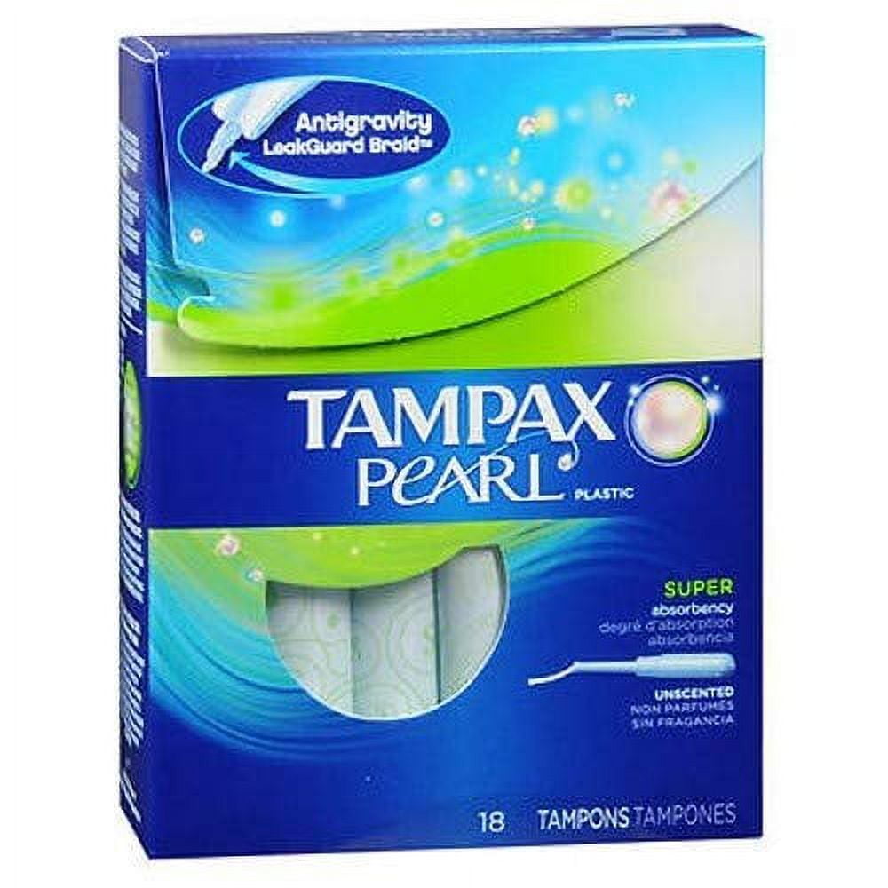 Tampax Pearl Super Uns Size 18ct Tampax Pearl Super Unscented 18ct ...