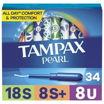 Tampax Pearl Ultra Absorbency Plastic Tampons, Unscented, 36 Ct ...