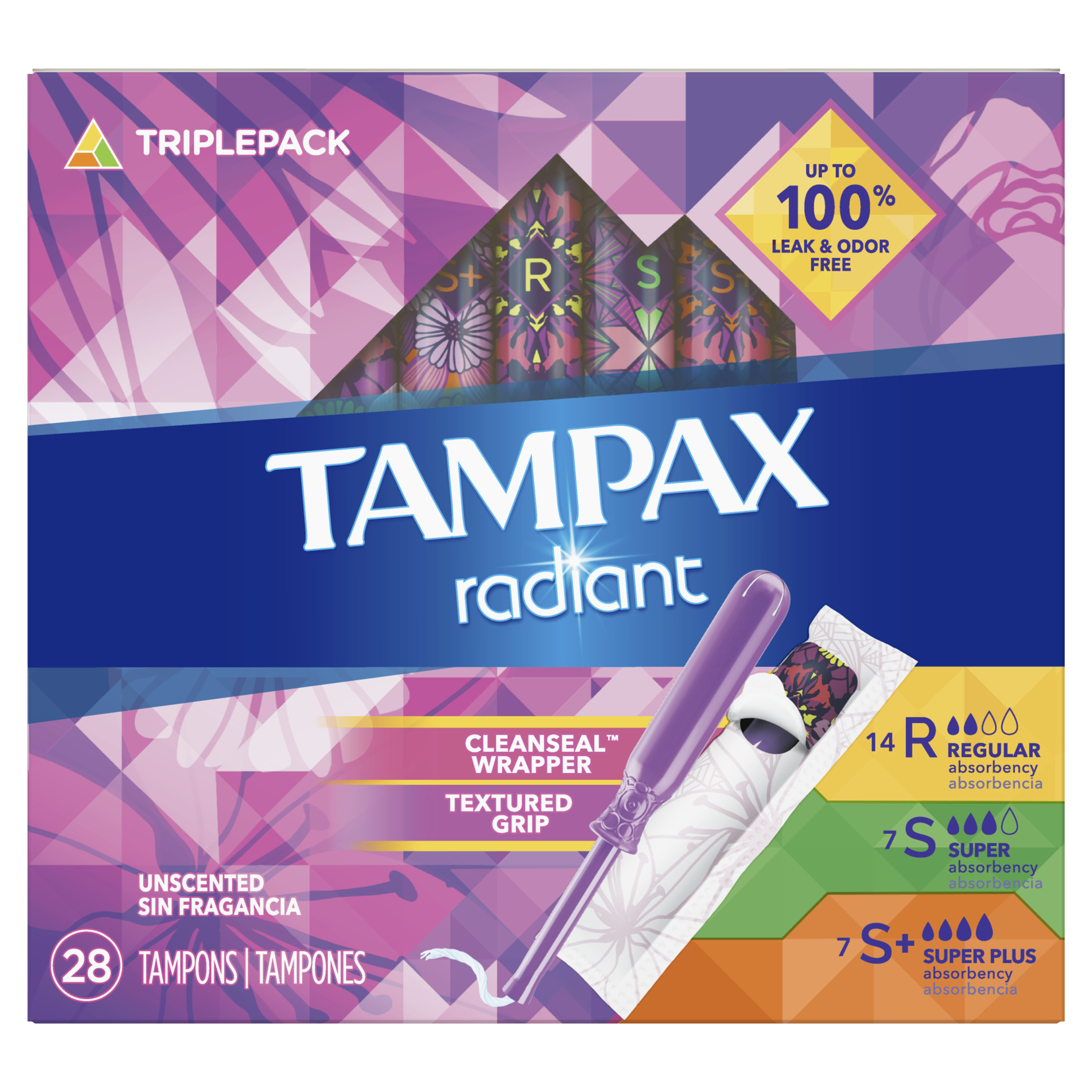 Tampax Pearl Super Plus Plastic Tampons, Unscented, 50 Count - Walmart.com