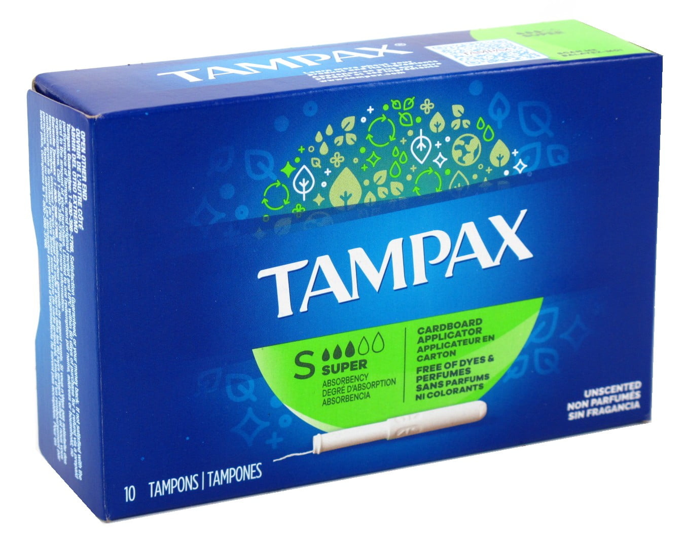 Tampax Tampons Super 10 Count Unscented (Pack of 3) - Walmart.com