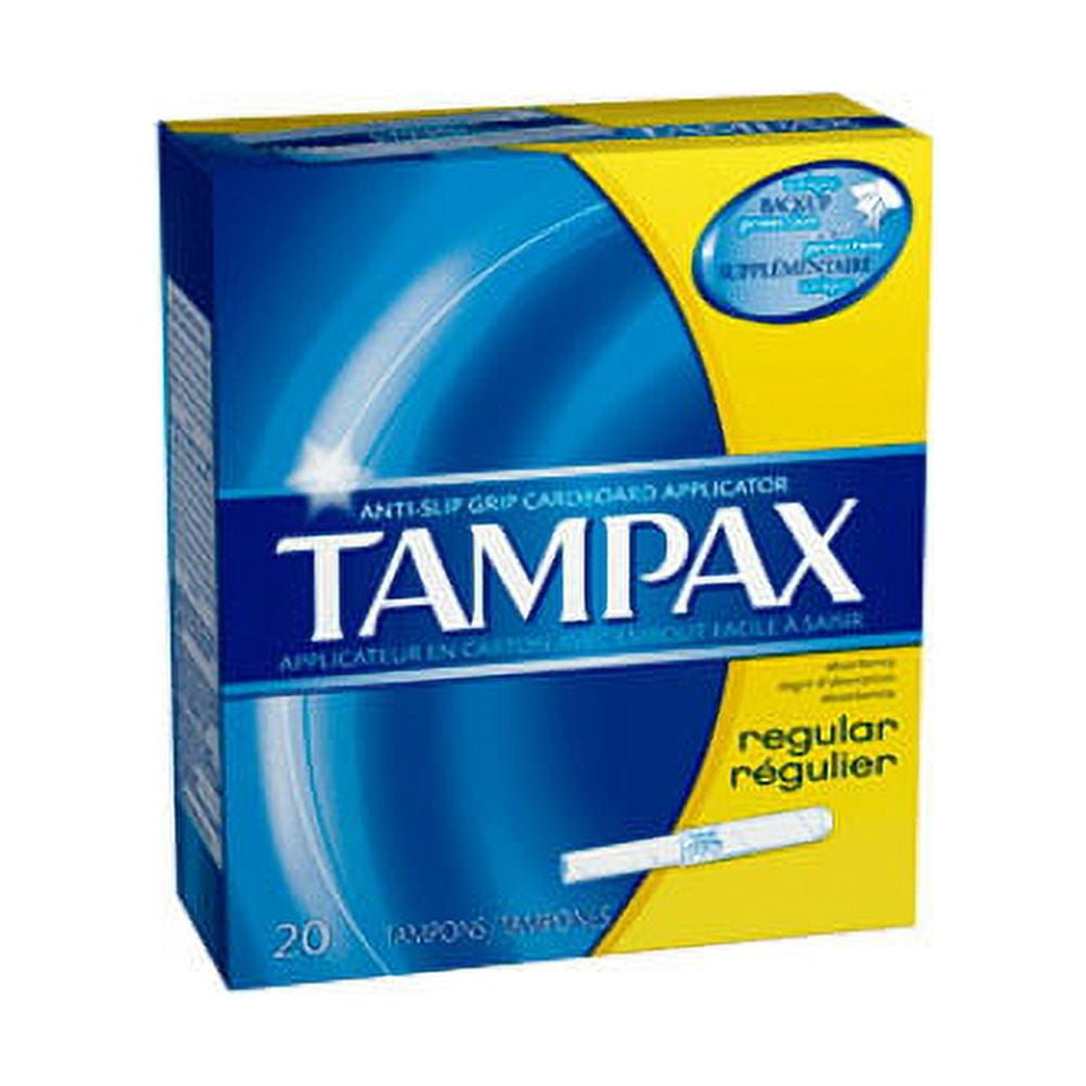 Tampax Tampons With Biodegradable Applicator, Regular Absorbancy - 20 ...