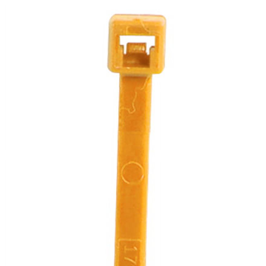 Tamper-Proof Orange Nylon: 1,000-Pack 14" 50# Cable Ties - Walmart.com