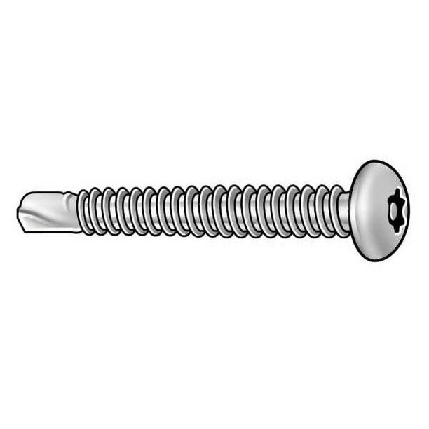 Tamper-Pruf Screws Scrw Sz #10,T25,410SS,3/4"L,PK25 490320 - Walmart ...