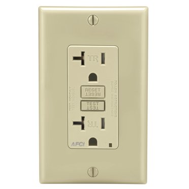 Leviton Tamper-Resistant Afci Receptacle With Led Indicator, 15 Amp ...
