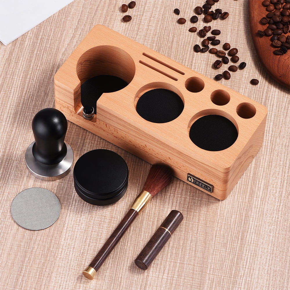 Tamper Station,Kit Include Espresso Tamper Puck Screen Stirrer In 1 ...