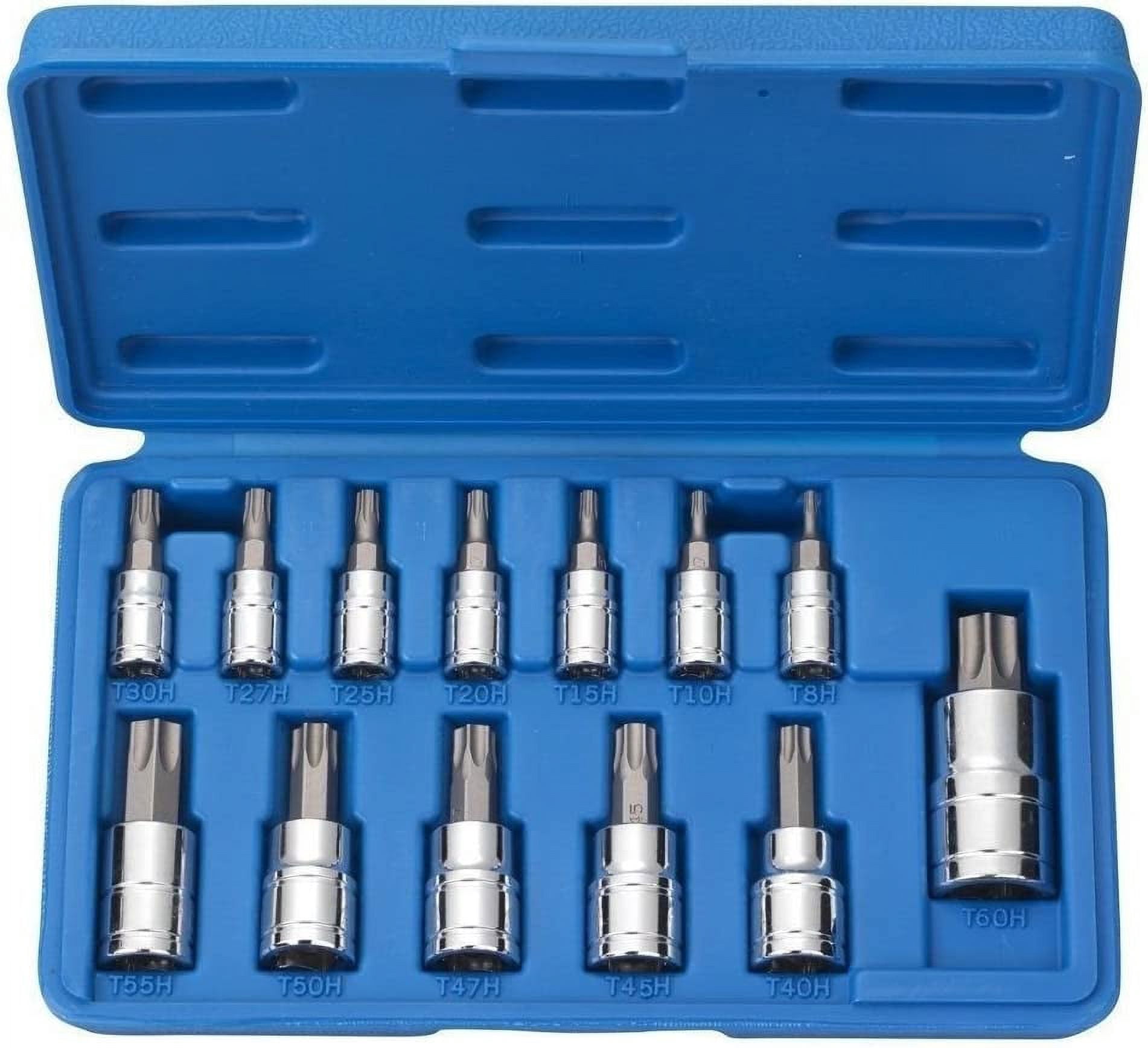 Tamper Torx Bit Socket Set, T8 – T60, Steel | 13-Piece Set - Walmart.com