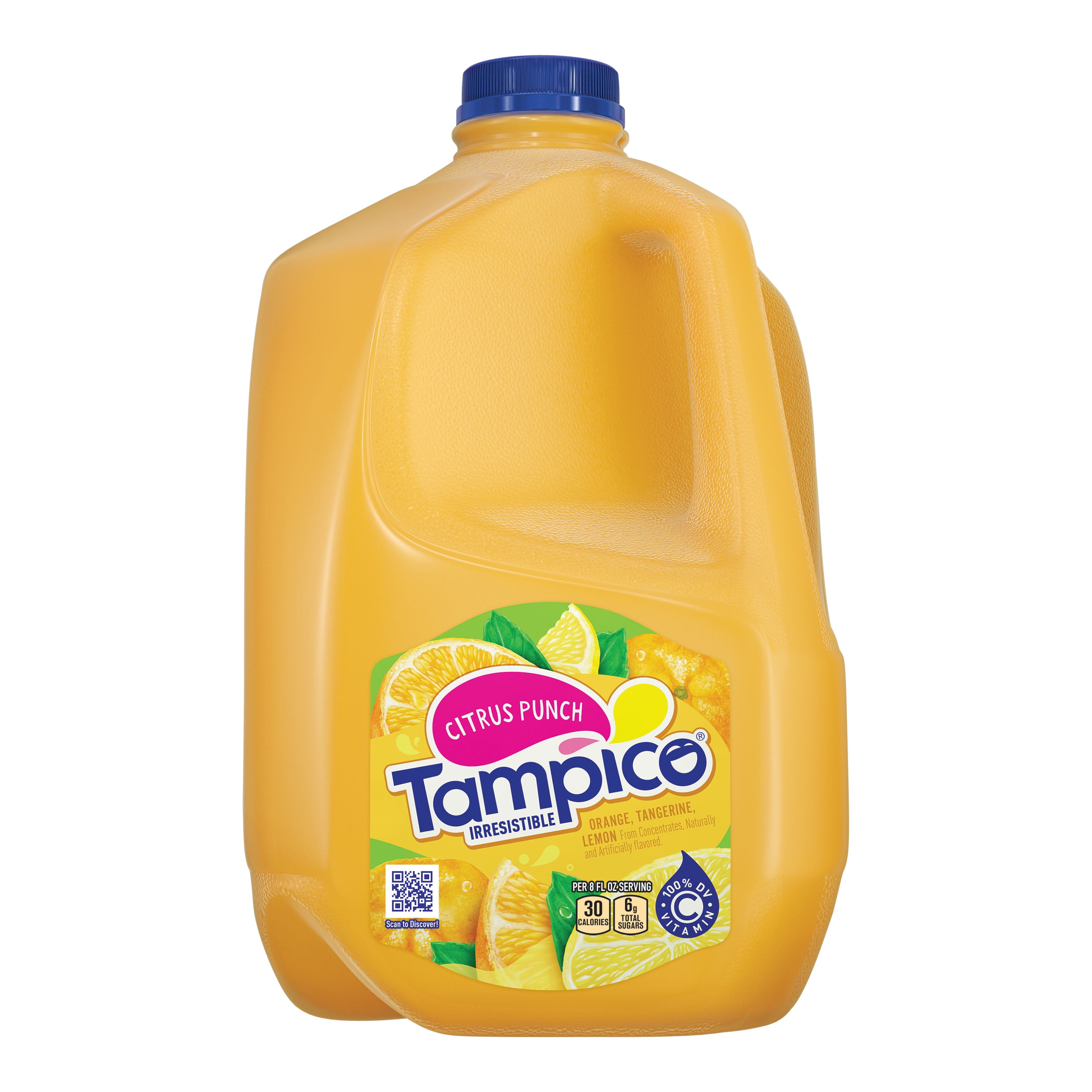 Tampico Citrus Fruit Punch, Orange Tangerine Lemon Juice Drink 1 Gallon ...