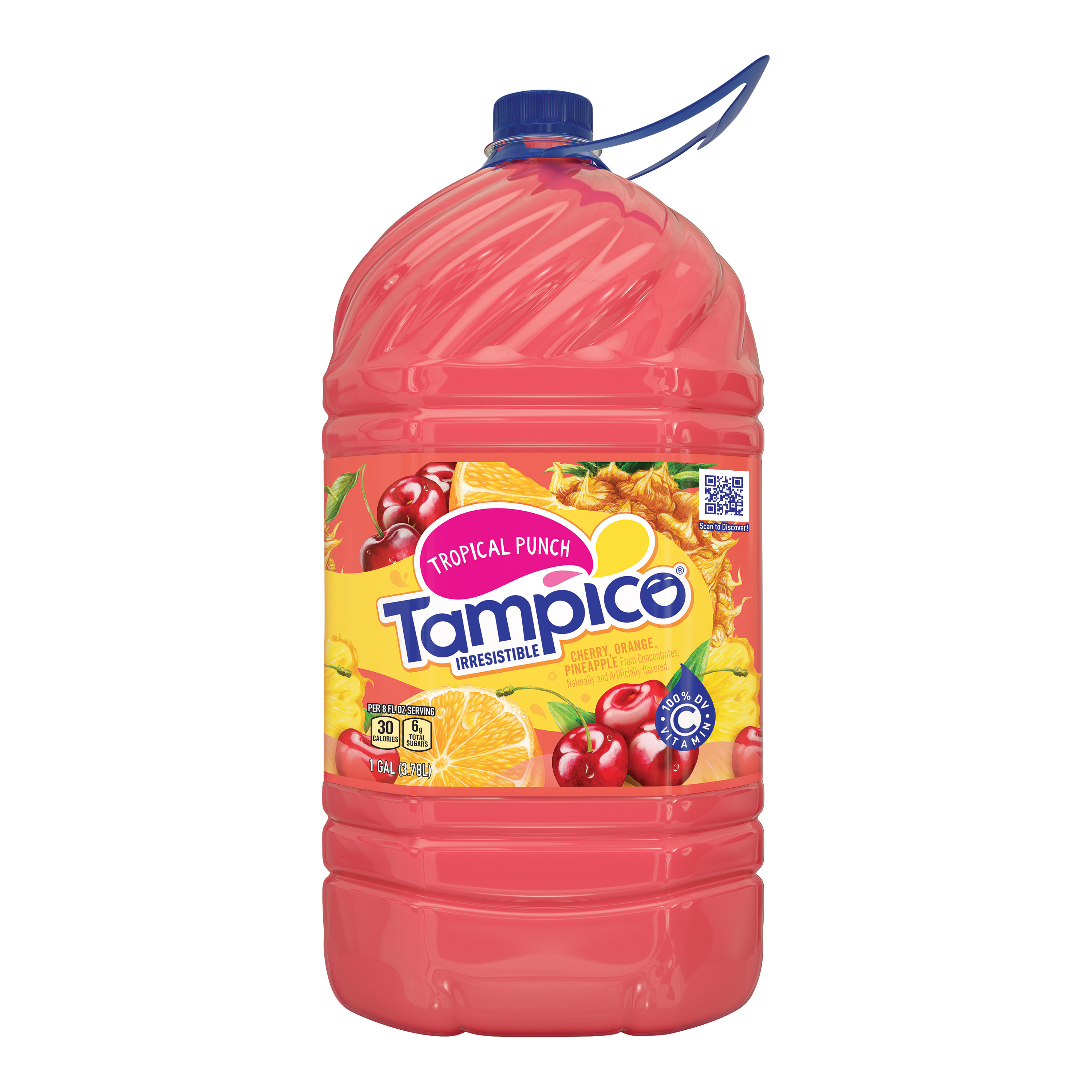 Tampico Tropical Fruit Punch, Cherry Orange Pineapple Juice Drink 1 ...