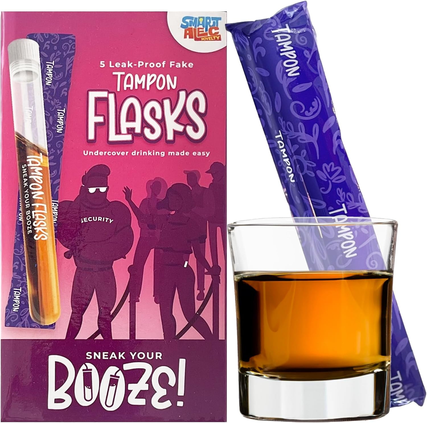 Tampon Flask - Sneak Your Booze Anywhere with 5 Leak-Proof Hidden ...