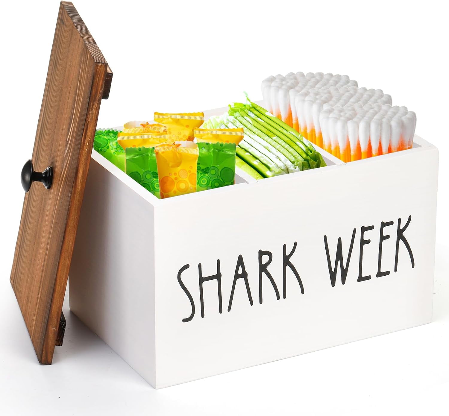 Tampon Holder for Bathroom, Shark Week Tampon Storage Organizer with ...