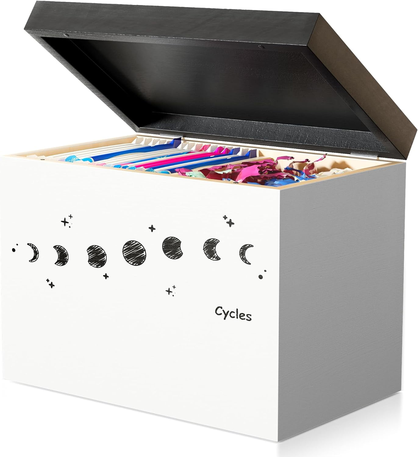 Tampon Holder Storage for Bathroom with Hinged Lid,Feminine Product ...