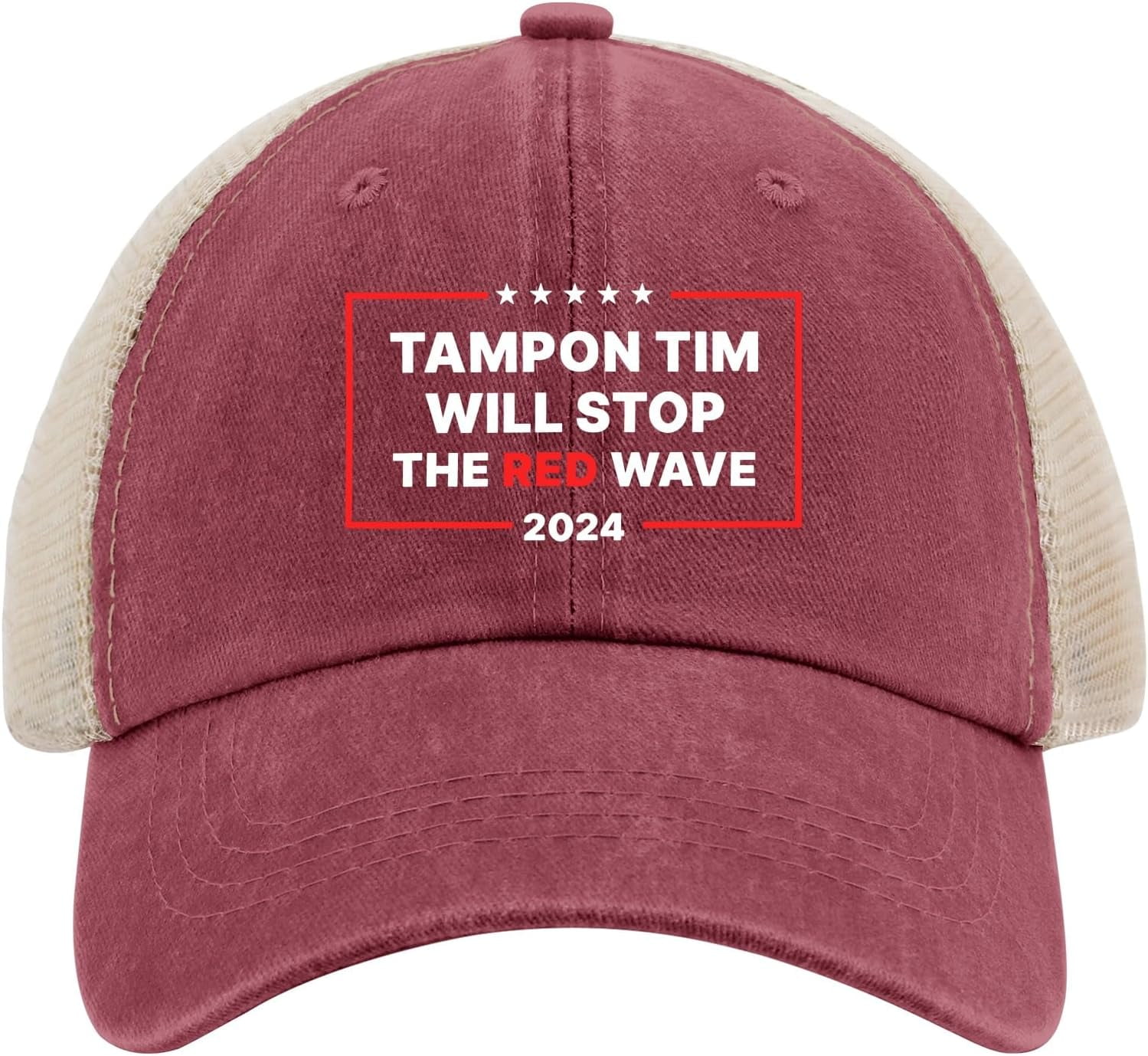 Tampon Will Stop The Red Wave 2024 Baseball Cap Women Lids Hats for ...