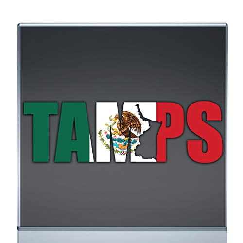 Tamps Tamaulipas Sticker Decal Calcomania Mapa Mexico (Full Color, 12 ...