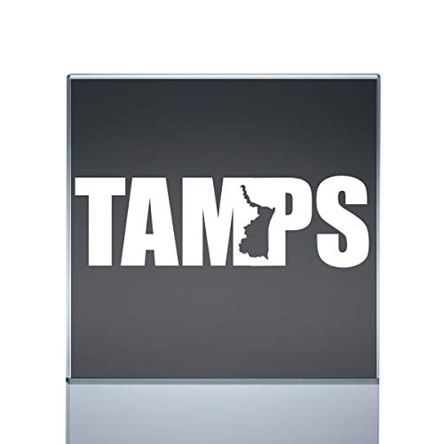 Tamps Tamaulipas Sticker Decal Calcomania Mapa Mexico (White, 12"x3.7 ...