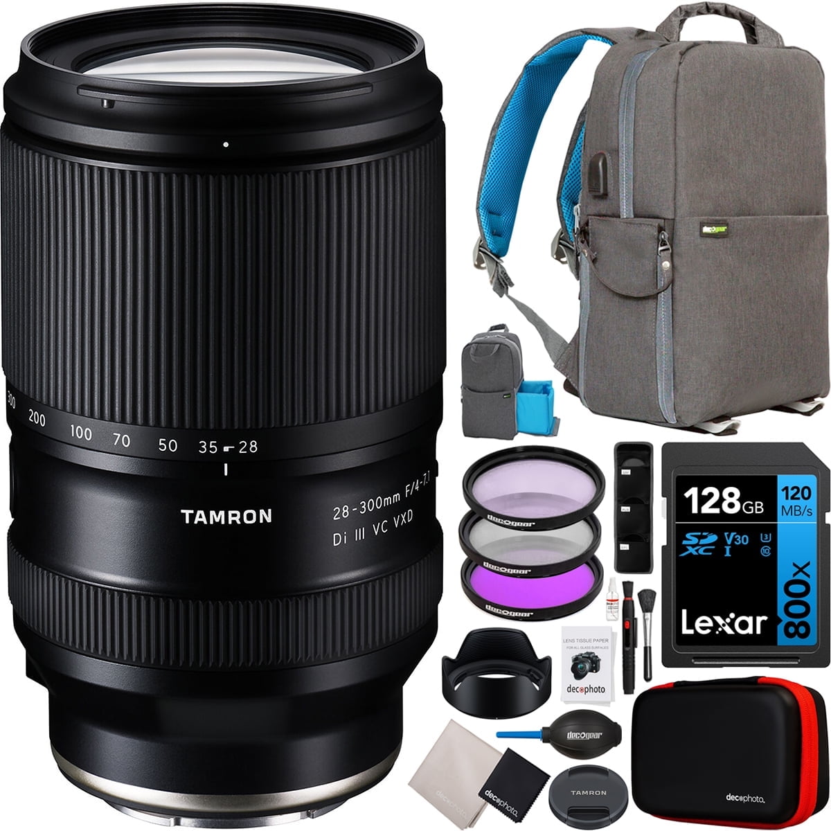 Tamron 28-300mm F/4-7.1 Di III VC VXD Lens for Sony E-Mount Full Frame ...