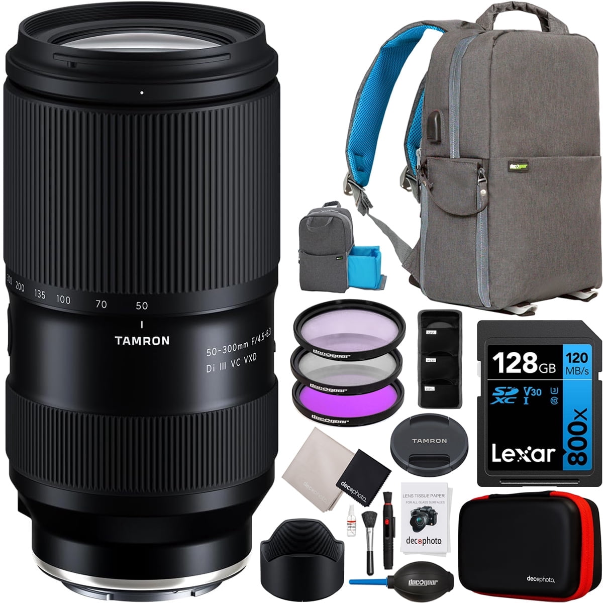 Tamron 50-300mm F/4.5-6.3 Di III VC VXD Lens for Sony E-Mount Full ...
