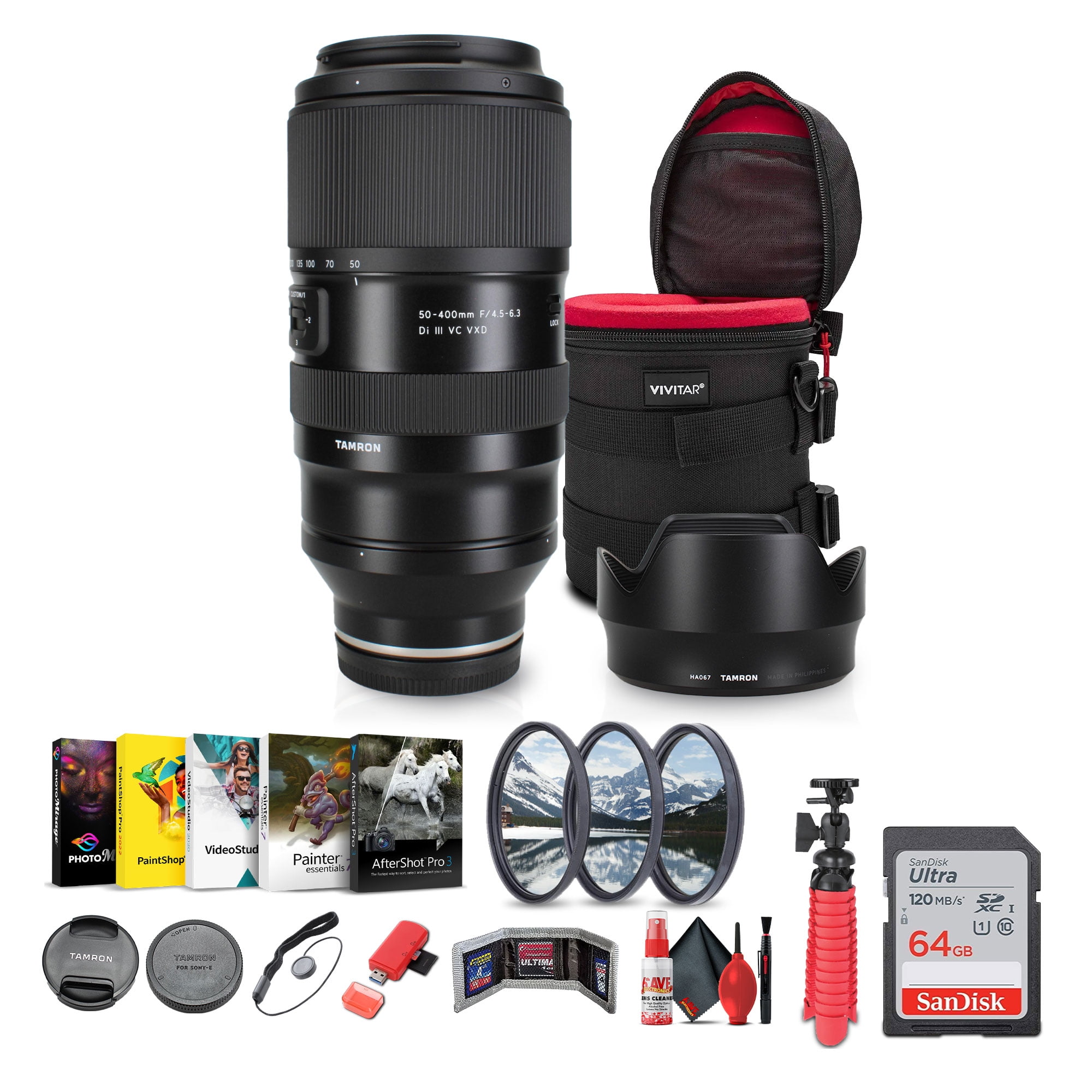 Tamron 50-400mm f/4.5-6.3 Di III VC VXD Lens For (Sony E) (A067 ...