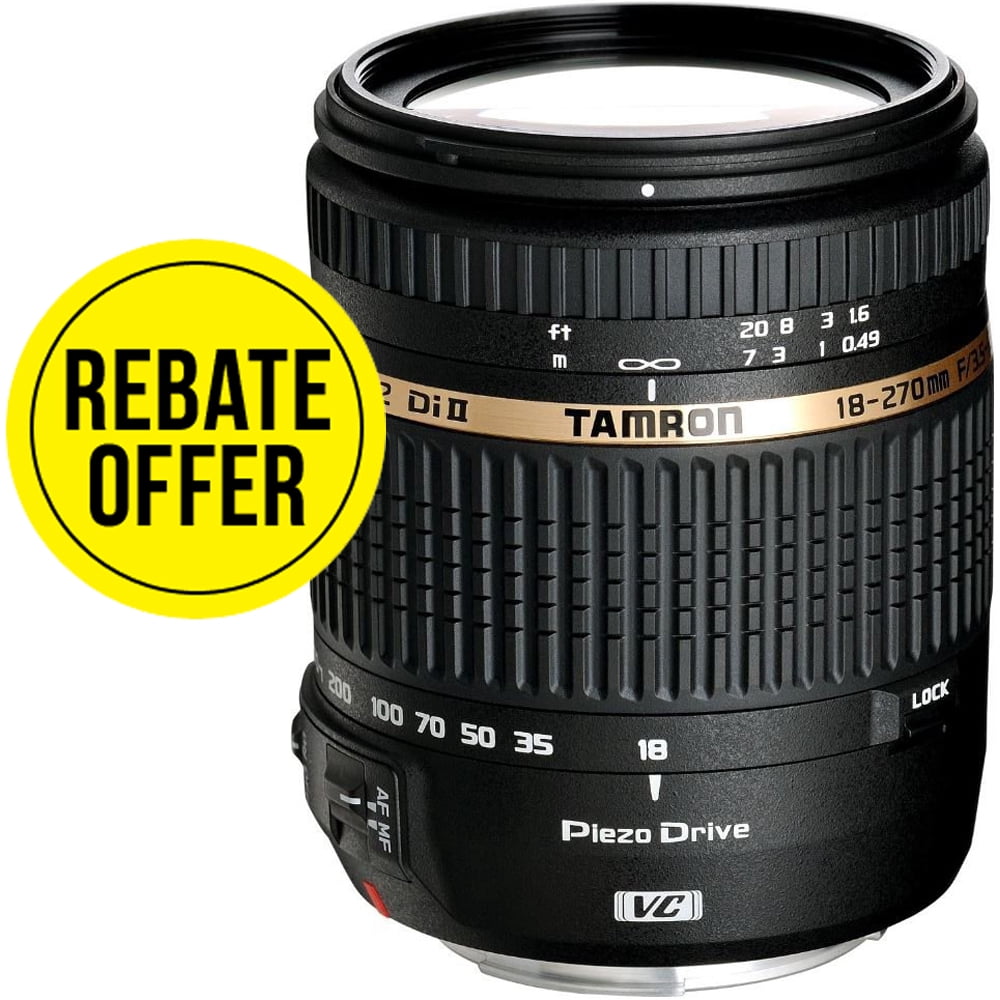 Tamron B008S, 18 mm to 270 mm, f/6.3, Zoom Lens for Sony Alpha ...