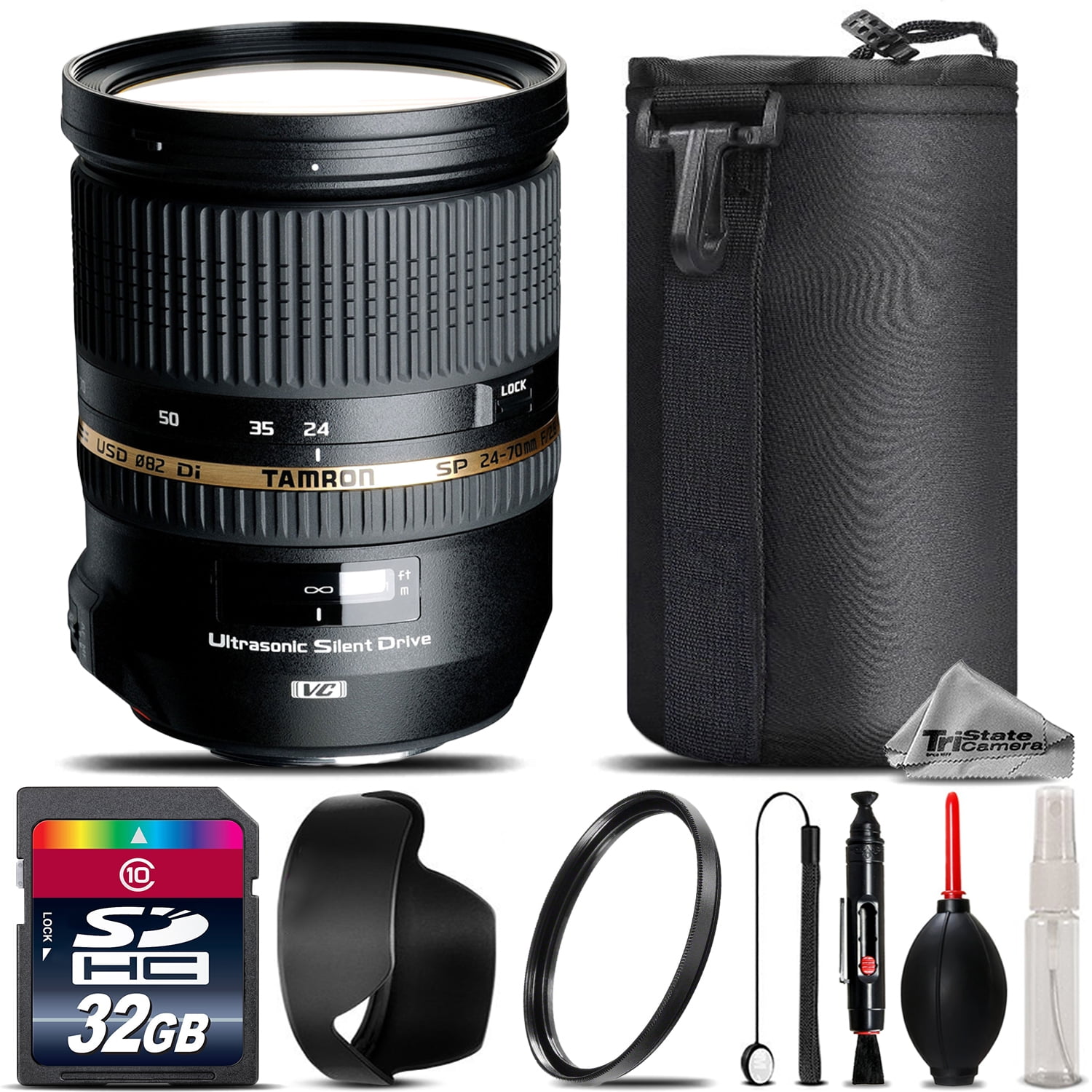 Tamron SP 24-70mm f/ 2.8 DI VC USD Lens for Canon Cameras + UV Filter ...