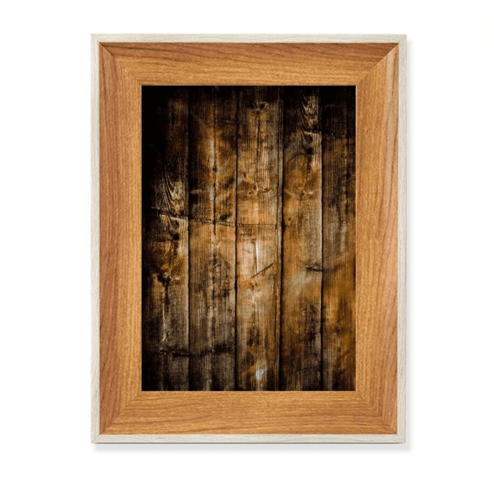 Tan Black Wood Retro Olded Irregular Desktop Wooden Photo Frame Display ...