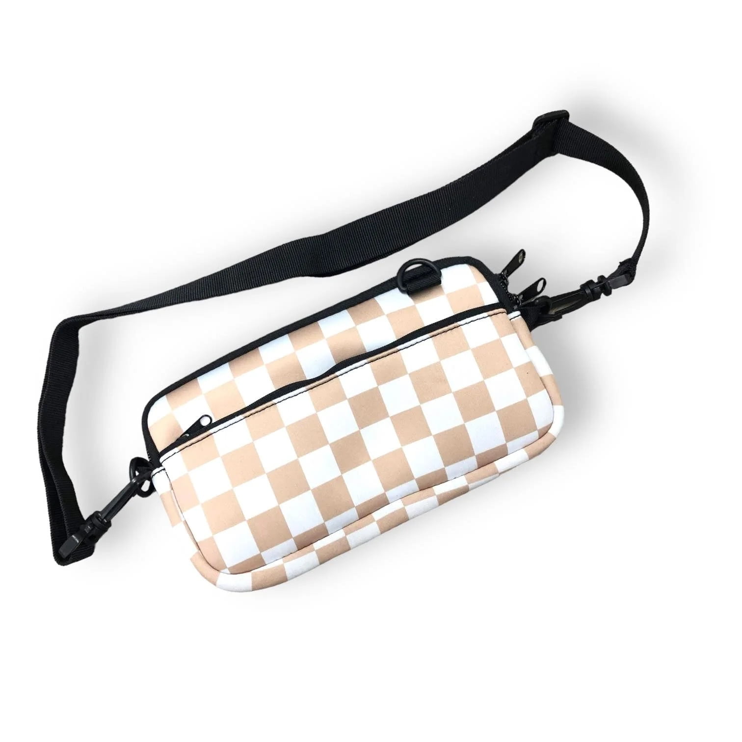 Tan Checkerboard Cross Body Purse - Walmart.com