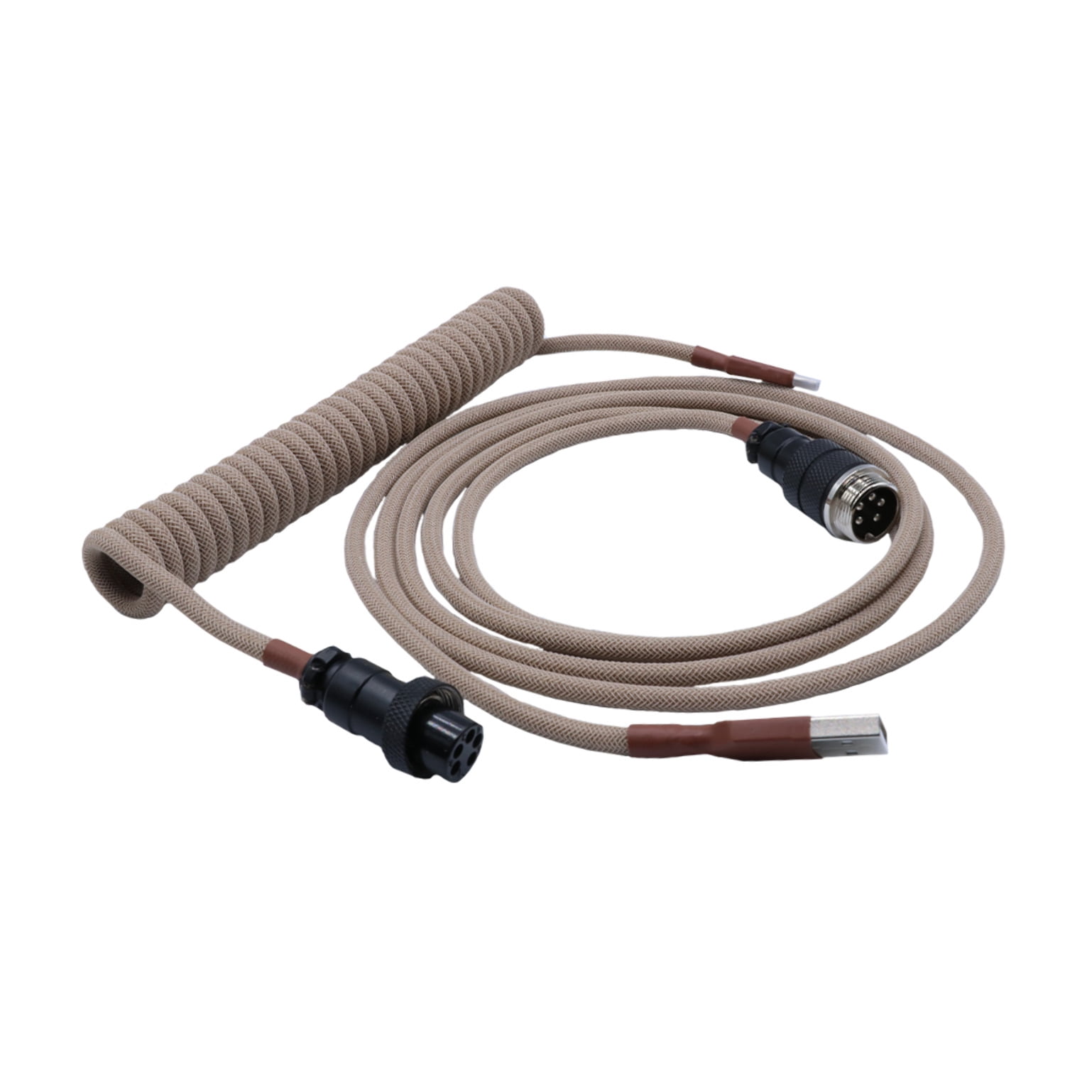 Tan Coiled Cable: Computer Accessories - Walmart.com