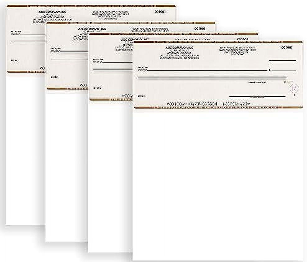 Tan Computer Checks Compatible with QB Accounting Software - Custom ...