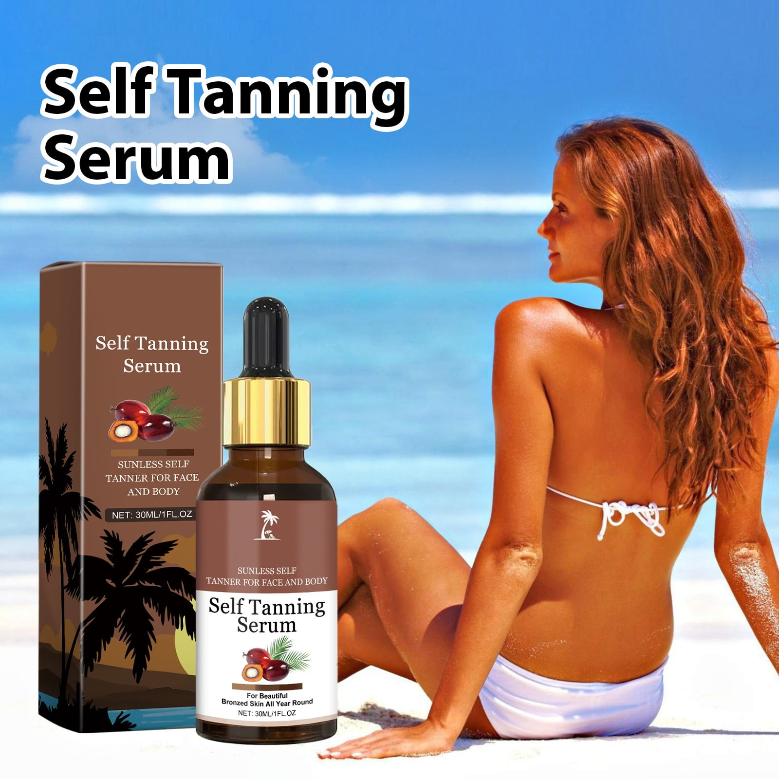 Tan Cream , Drinkable Tanning Drops - Oral Drink - No Sun Required To Naturally Boost Melanin ...