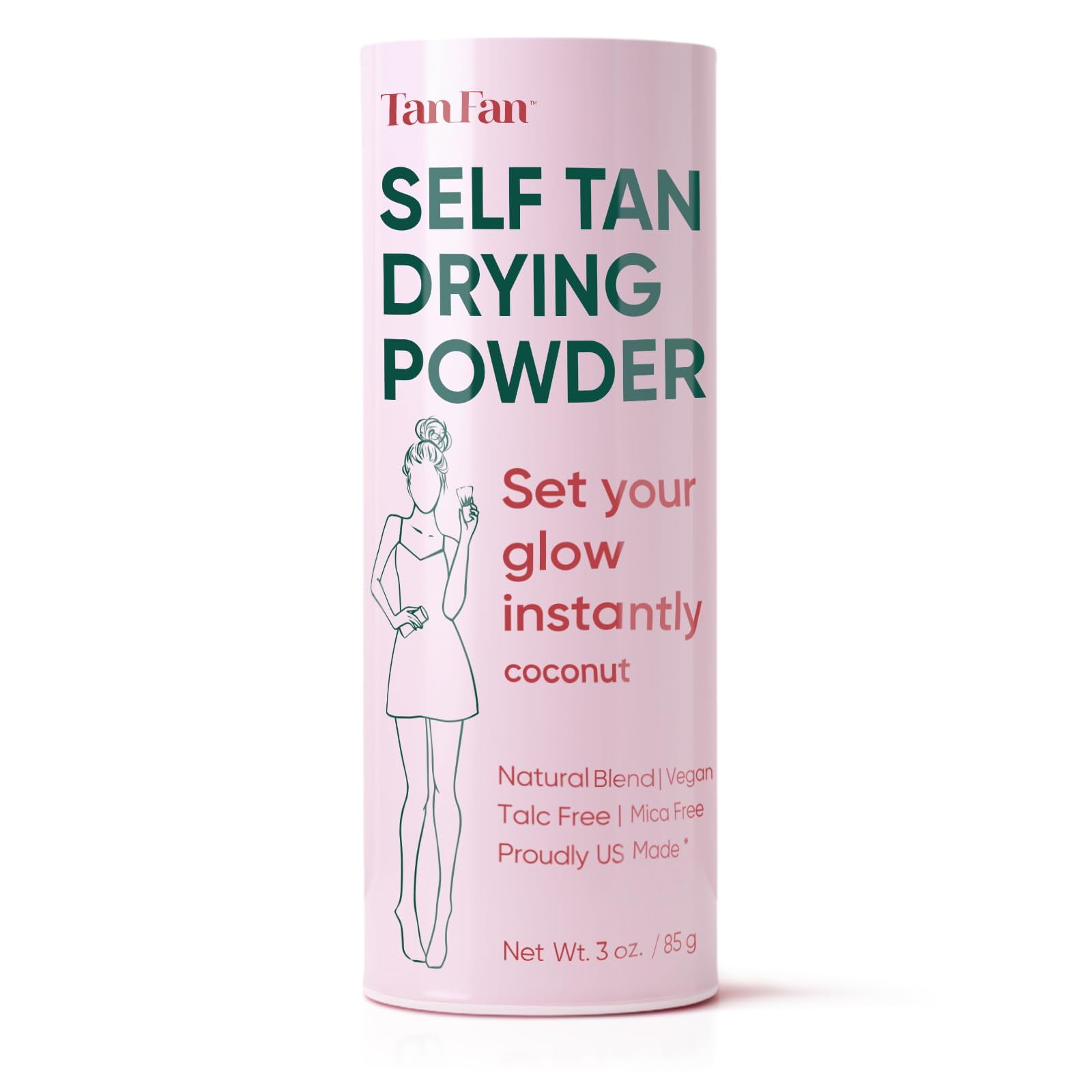 Tan Fan Self Tan Drying HYZ01 Powder - Stops Feeling After Sunless ...