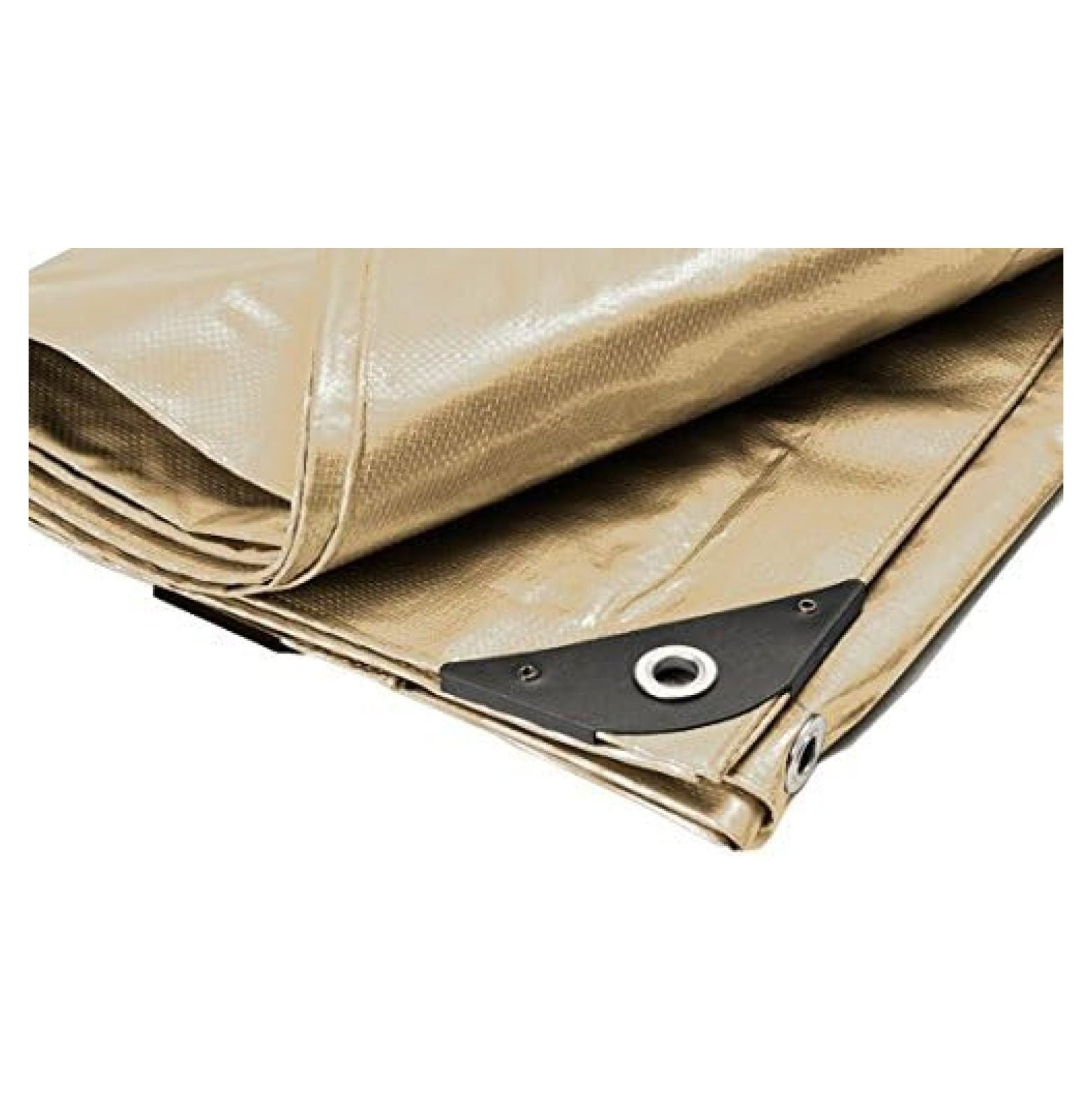 Tan Heavy Duty Premium Polyethylene Tarp, 10’ x 12’ - UV-Resistant, Rot ...