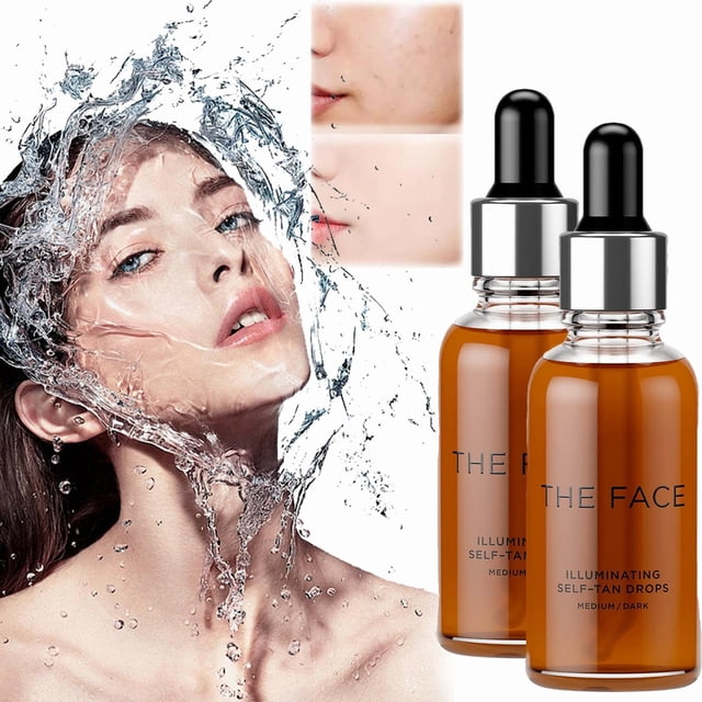 Tan-Luxe Melanin Glow Drops(2 Pcs Discount Set), Face Personalization ...