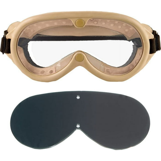 Tan - Military GI Style Sun-Wind-Dust Goggles - Walmart.com