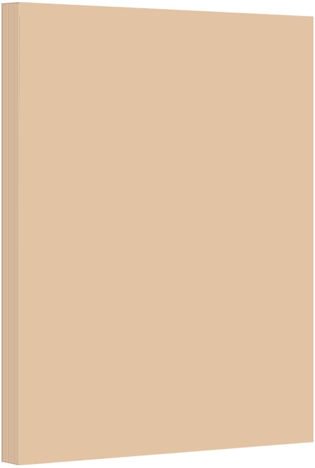 Tan Pastel Color Card Stock Paper, 67lb Cover Medium Weight Cardstock ...