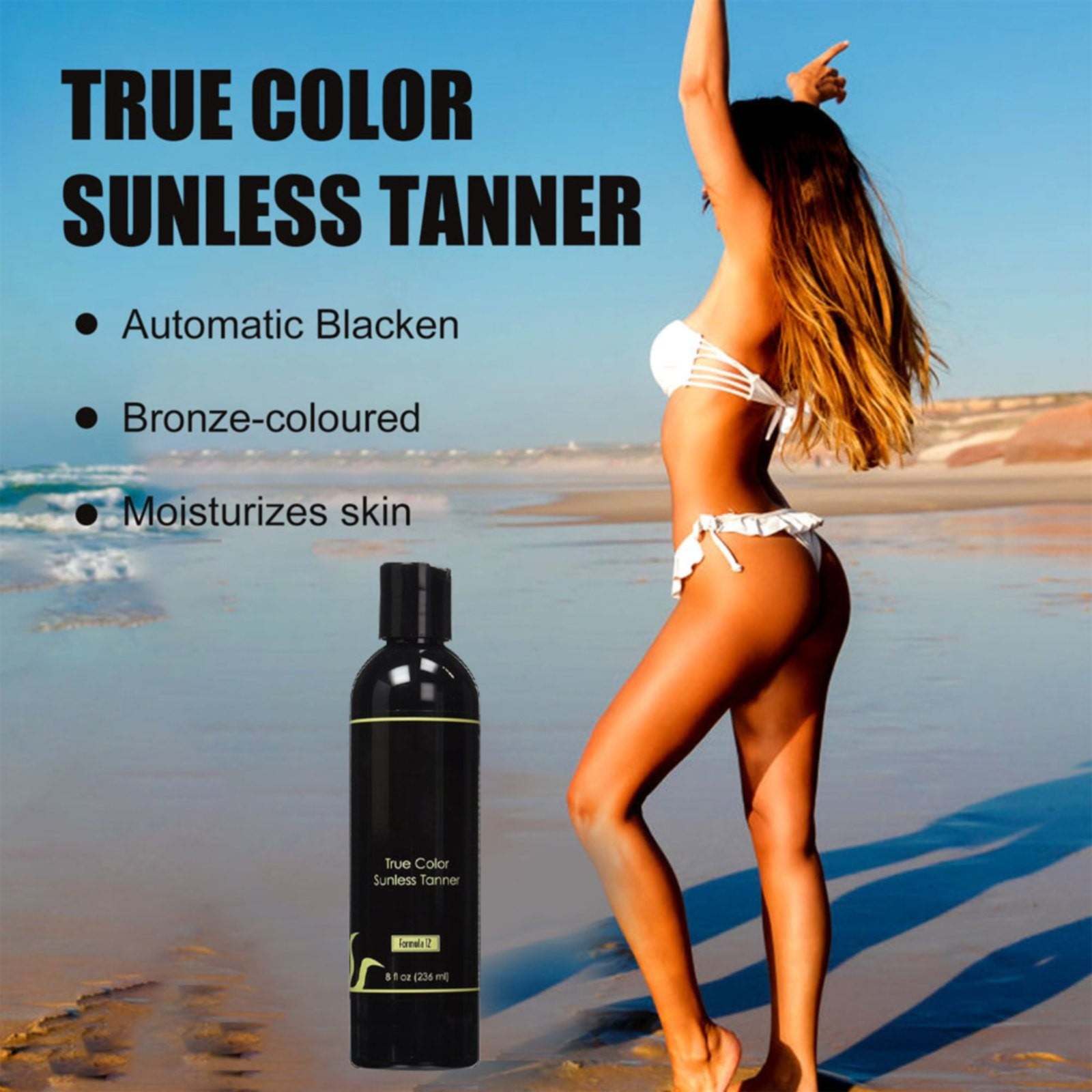 Tan Physics Self Tanning Lotion, Waterproof & Long-Lasting Summer Beach Bronze, Wheat Color Self ...