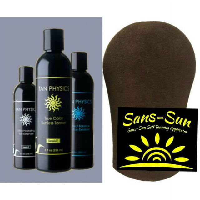 Tan Physics True Color Combo w/ FREE Mitt - Exfoliator, Extender and ...