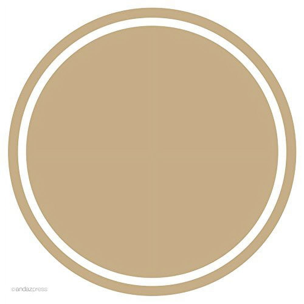 Tan Solid Color Circle Gift Labels, 40-Pack - Walmart.com