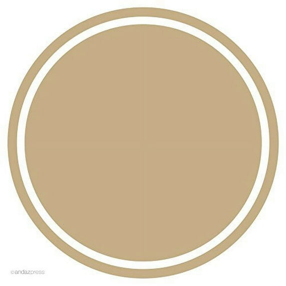 Tan Solid Color Circle Gift Labels, 40-Pack - Walmart.com