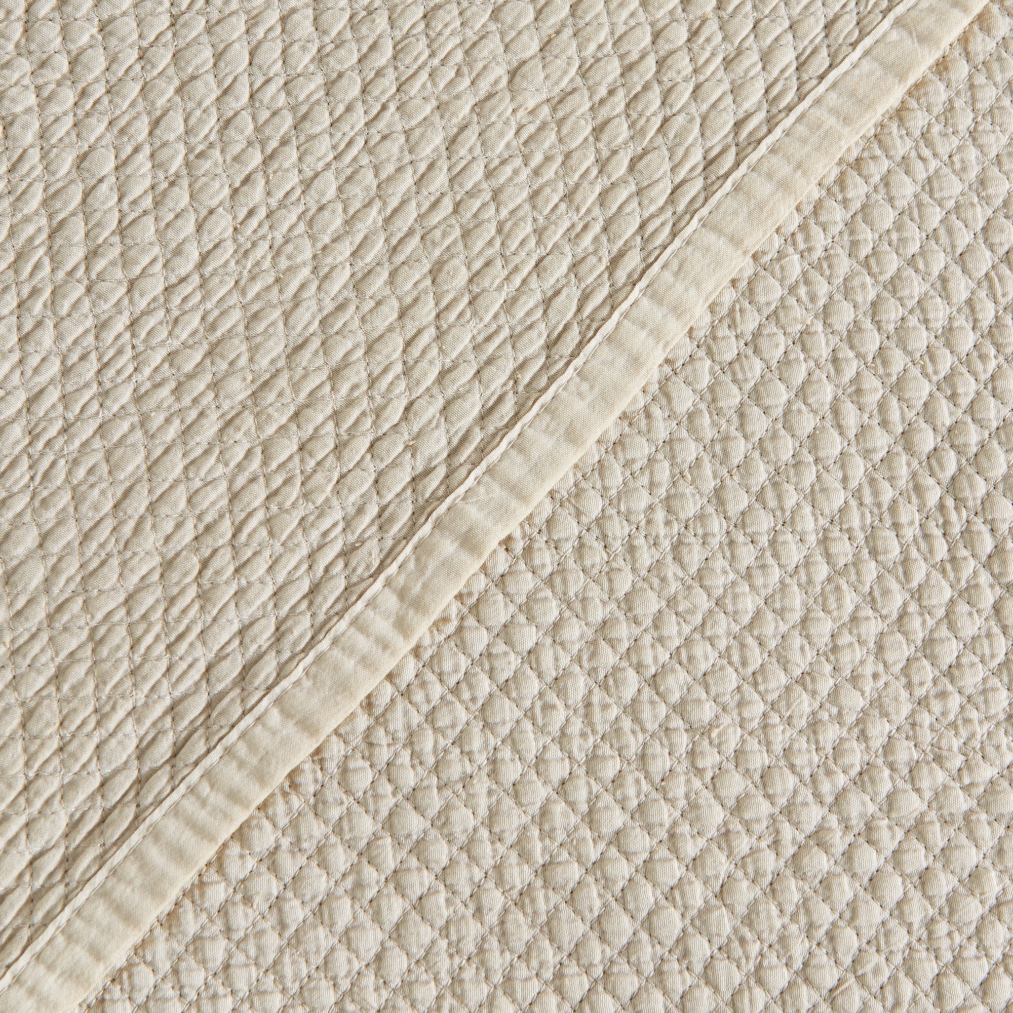 Tan Stonewashed Quilt Set with Shams (2-Piece - Twin / Twin XL ...