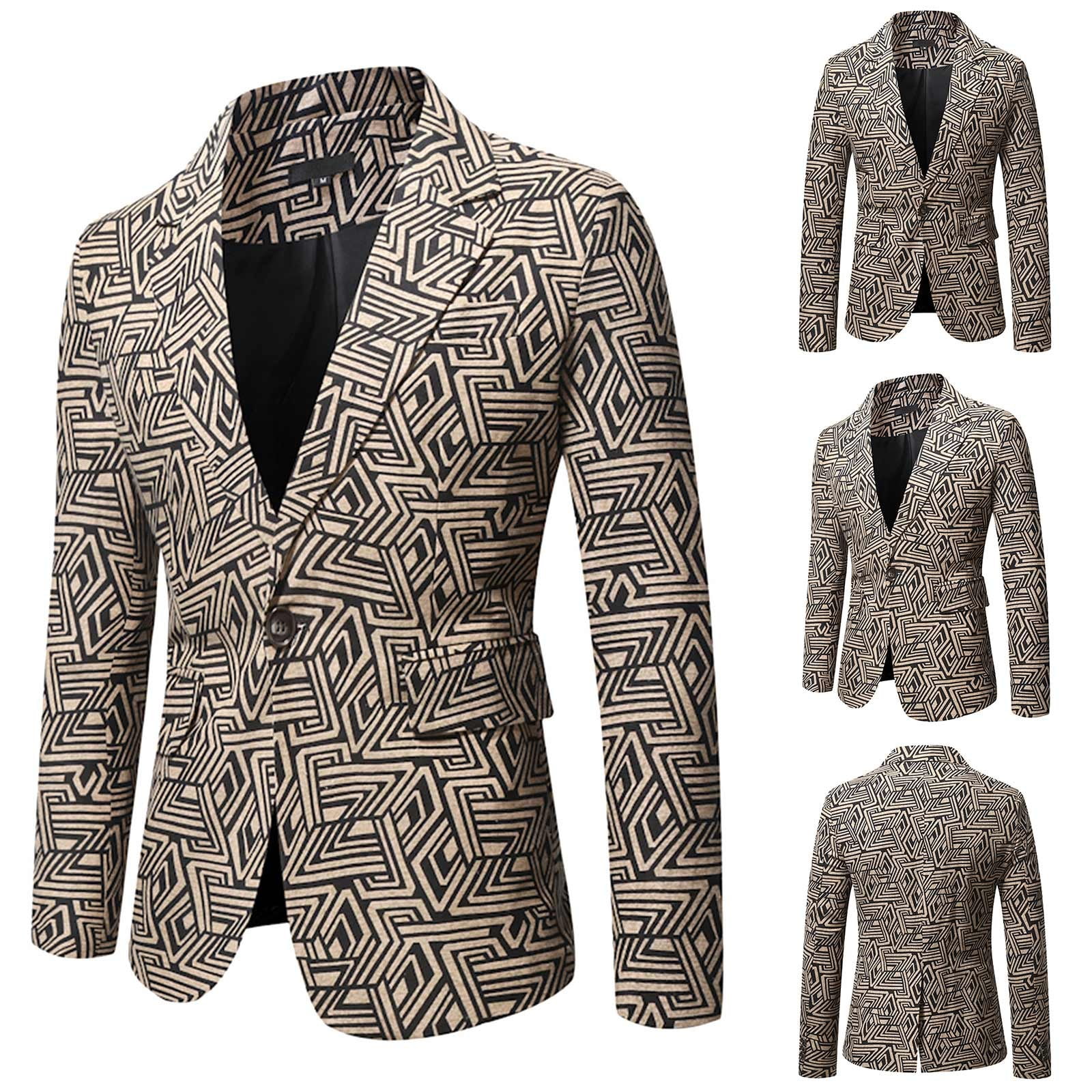 Tan Suits for Men Man Suit Male Suits Mens Open Slim Fit One Button ...