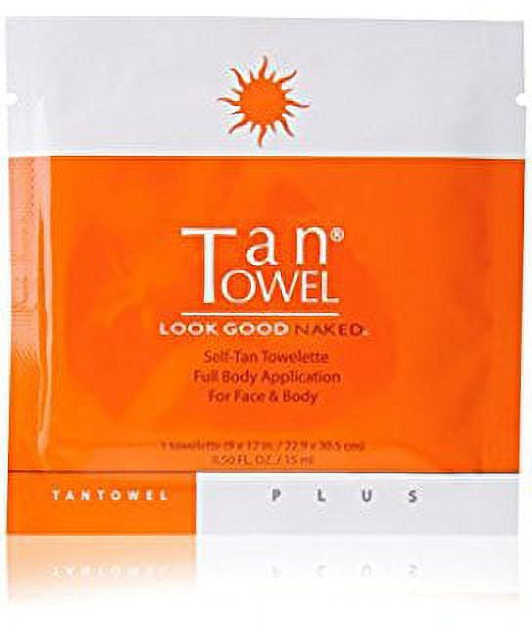 Tan Towels Full Body Plus - Sunless Self-Tan Towellettes, 50 Pack ...