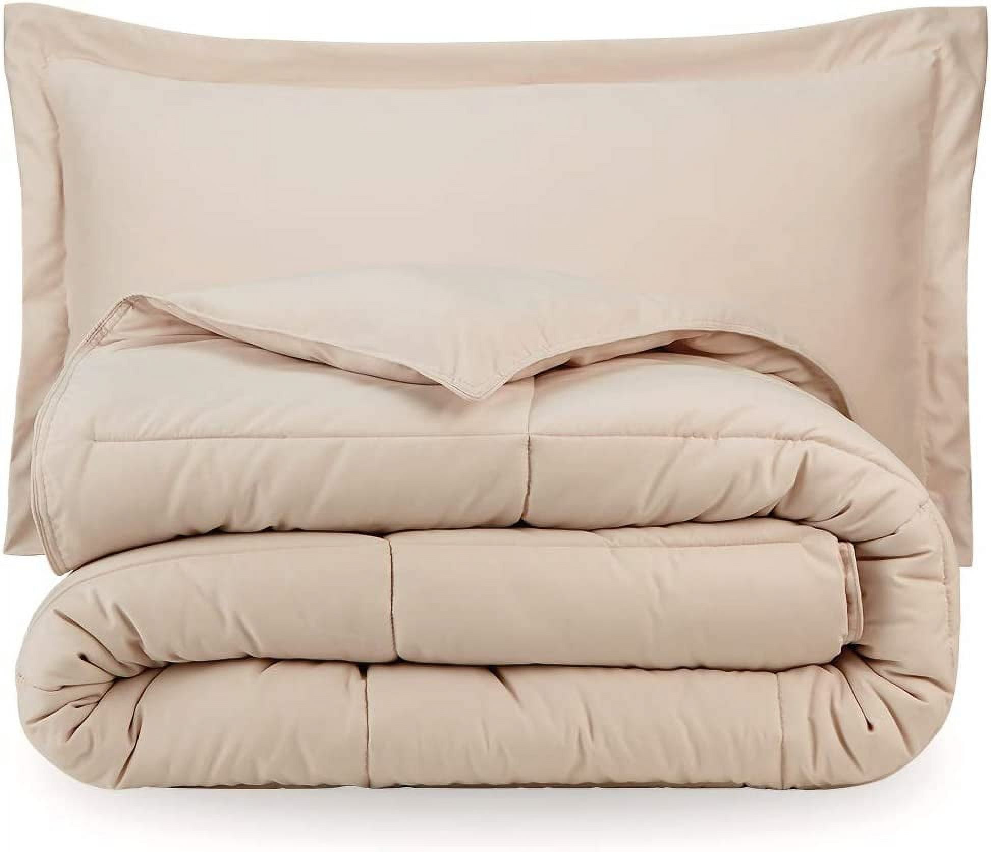 Tan Twin Extra Long Down Alternative Comforter Set by Ivy Union ...