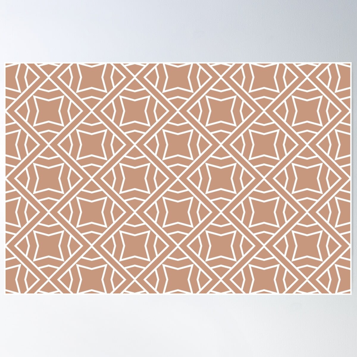 Tan And White Modern Stripe Cube Tile Pattern 2 Pairs De 2022 Popular ...