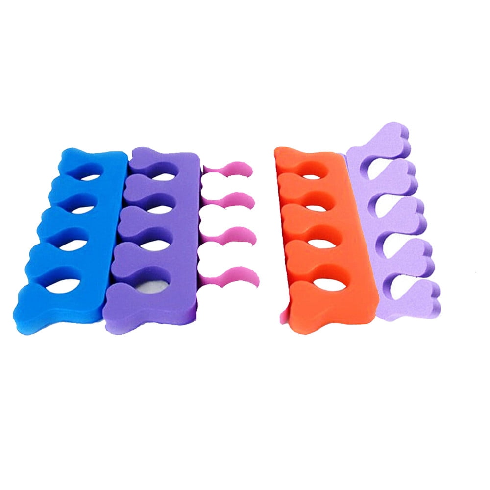 TanChengg 100 Pcs Soft Finger Toe Separator Tool Nail Art Pedicure ...