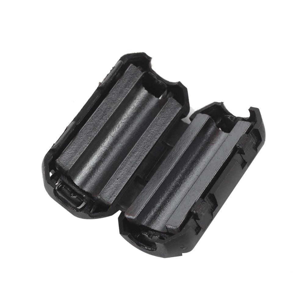 TanChengg 10Pcs Black Clip On Clamp RFI EMI Noise Filters Ferrite Core ...