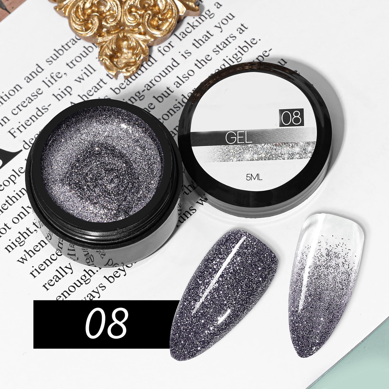 TanChengg 8 Colors Optional Mirror Platinum Glue Metal Painted Glue ...