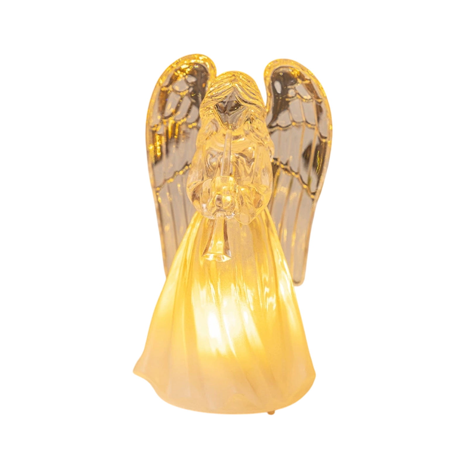 TanSiDing 1pcs LED Angel Night Light Glowing Cherub Ornament Crystal ...