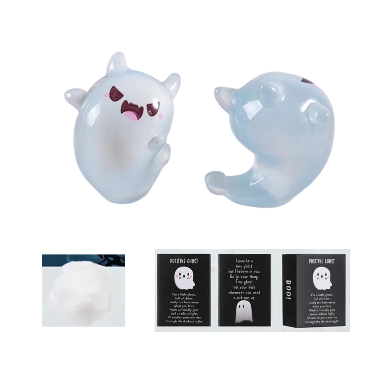 TanSiDing 1pcs Mystery Glow-in-The-Dark Ghost Blind Box – Cute Positive ...