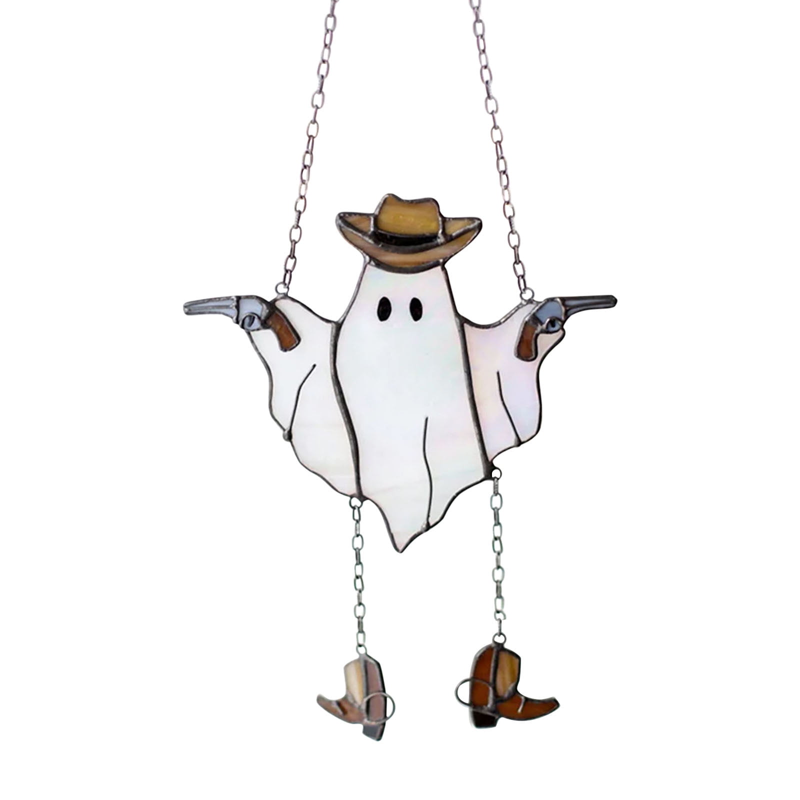 TanSiDing 2pcs Floating Ghost Decoration - Transparent Acrylic Hanging ...